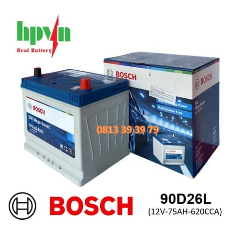 ẮC QUY BOSCH 90D26L (12V-75AH)